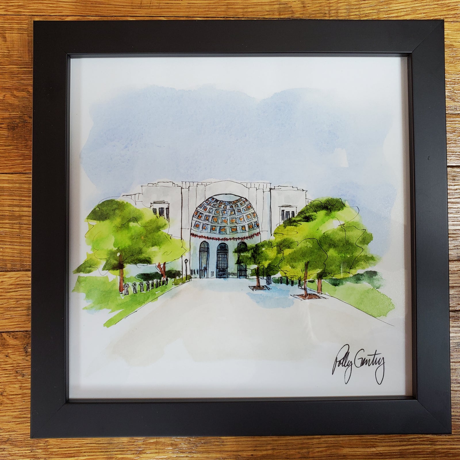 Ohio State University watercolor prints.
