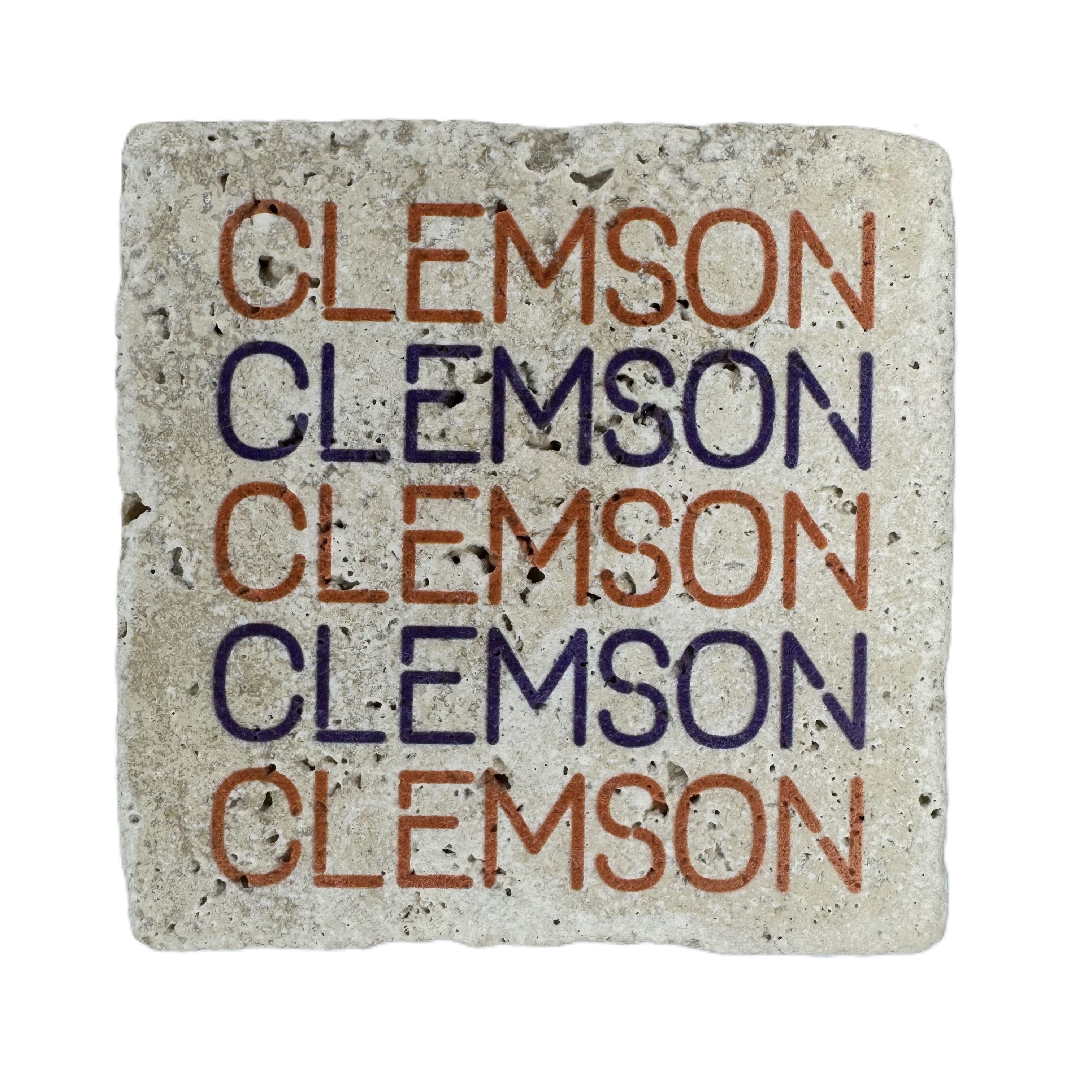 Clemson Stencil Stacked